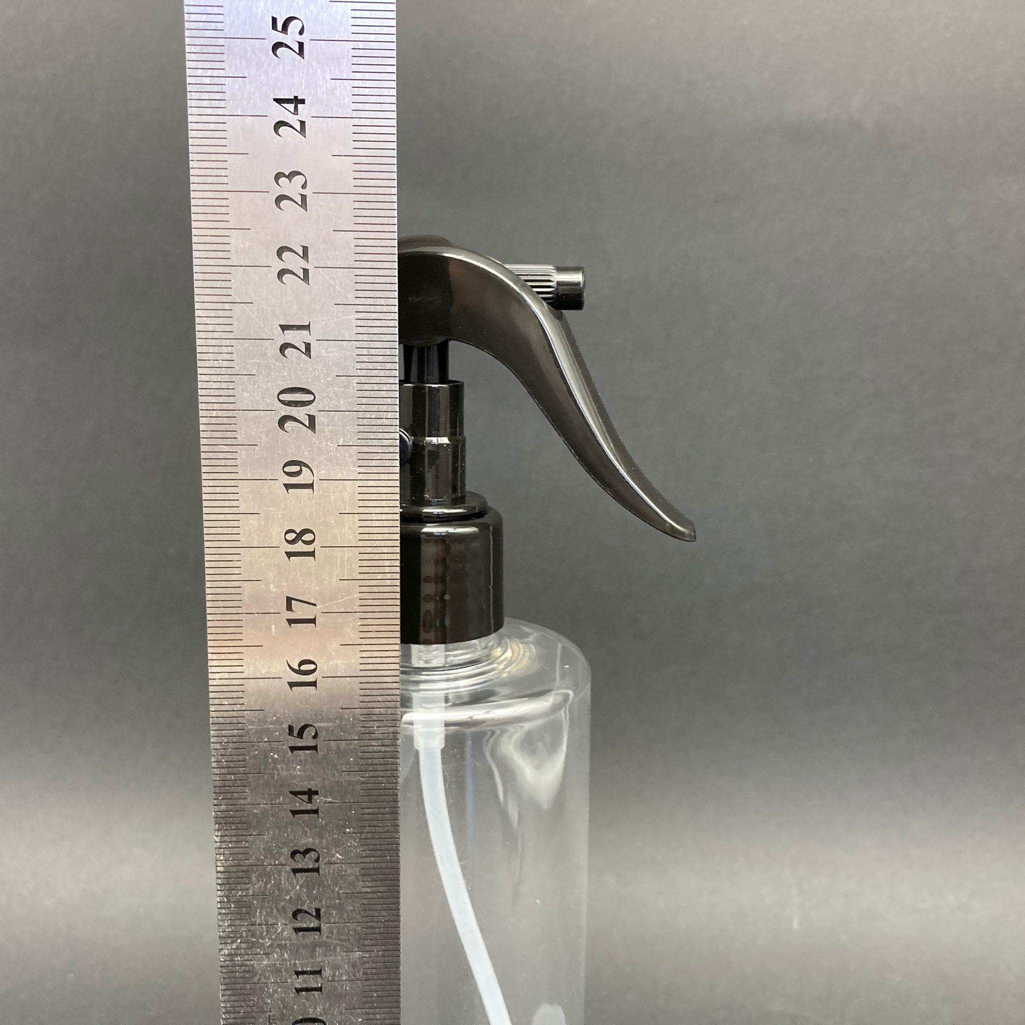 400 CC SİLİNDİR KISA MODEL PET ŞİŞE - SİYAH TRİGER SPREYLİ - 400 ML ...