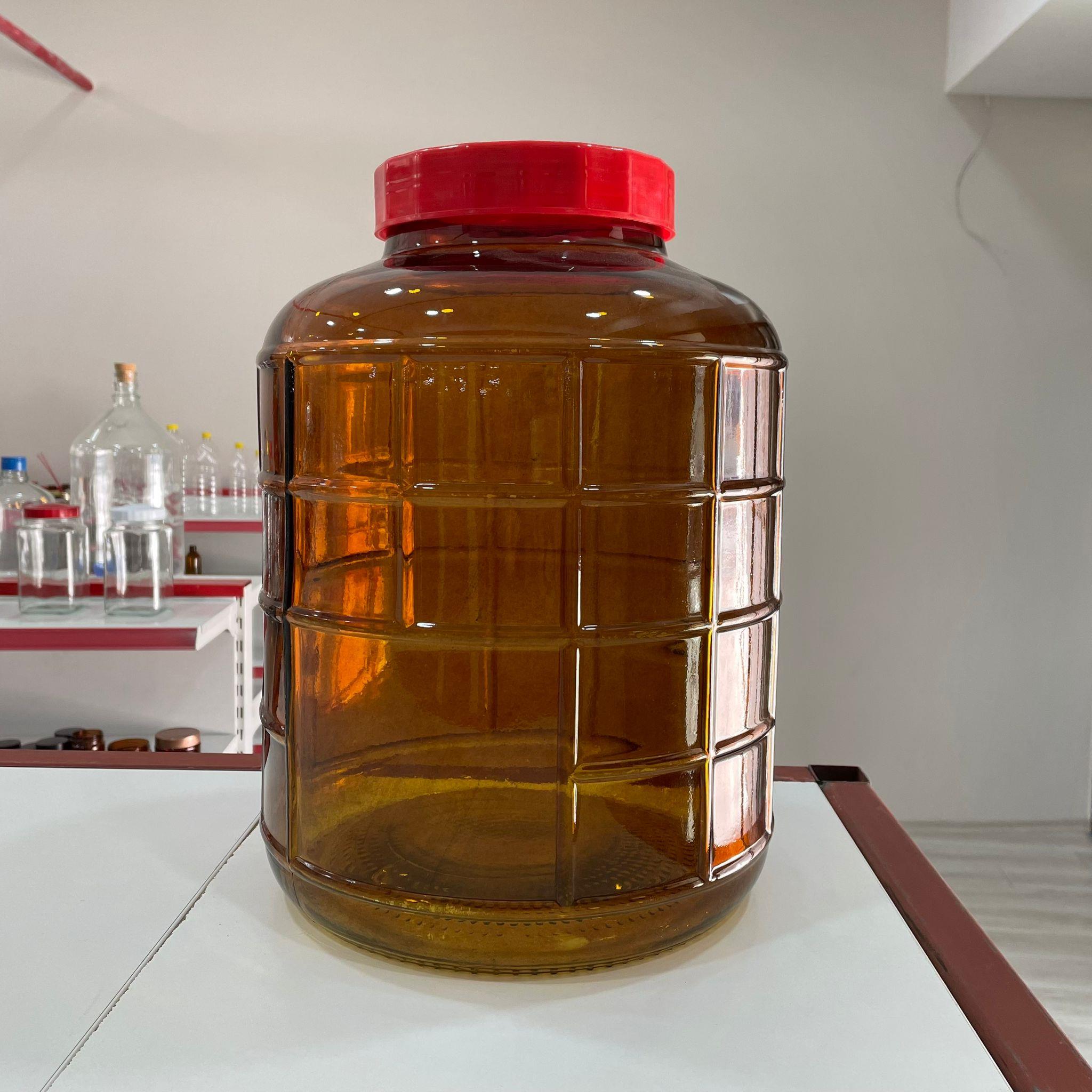 24 LİTRE AMBER CAM KAVANOZ KAPAKLI - 24000 CC CAM KAVANOZ - BÜYÜK BOY ...