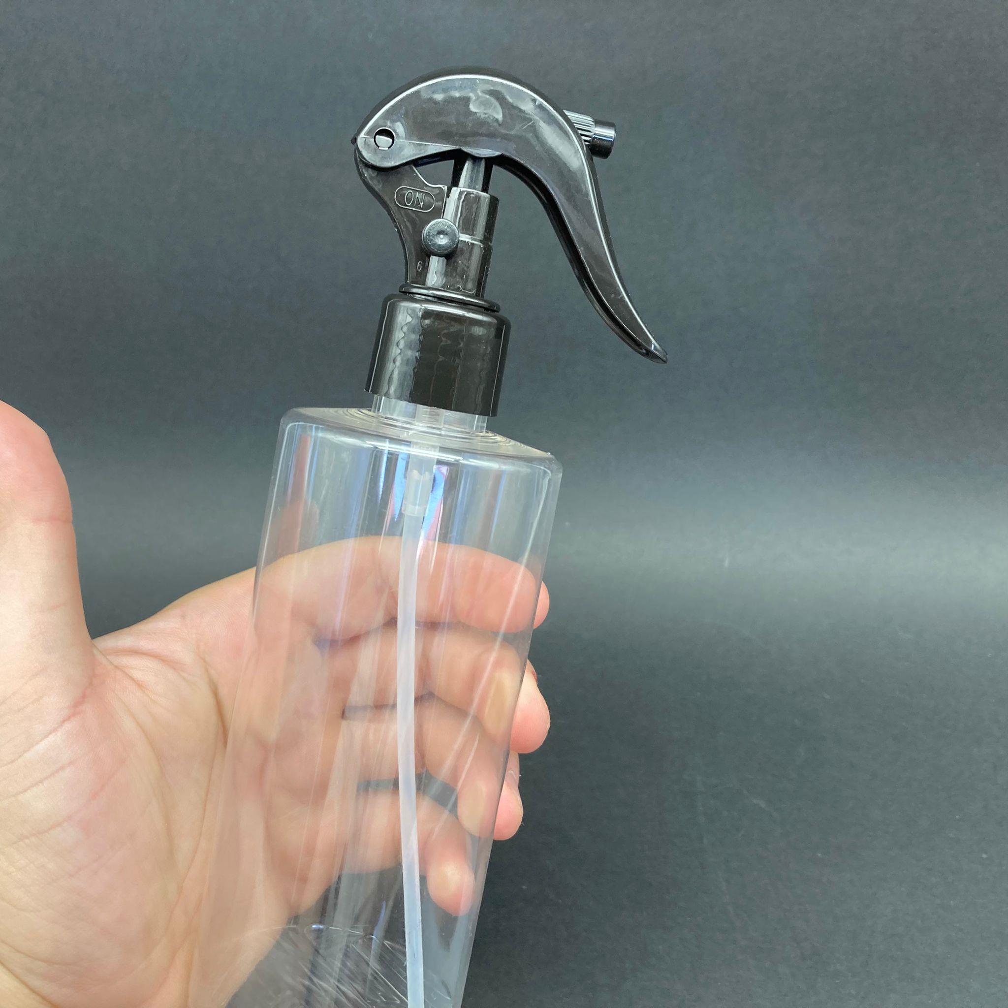 400 CC SİLİNDİR KISA MODEL PET ŞİŞE - SİYAH TRİGER SPREYLİ - 400 ML ...